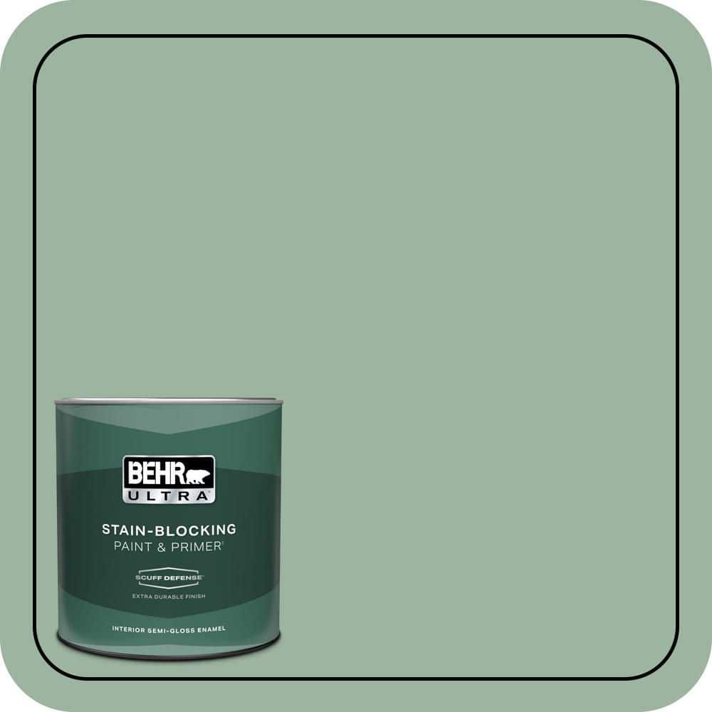 BEHR ULTRA 1 qt. #S410-4 Copper Patina Extra Durable Semi-Gloss Enamel ...