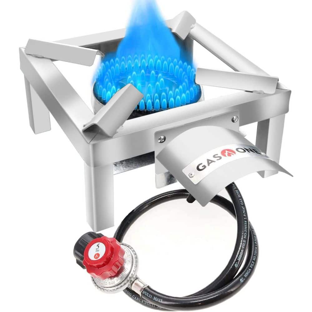 GASONE High Pressure Portable Propane 1-Burner Stove in Stainless Steel ...