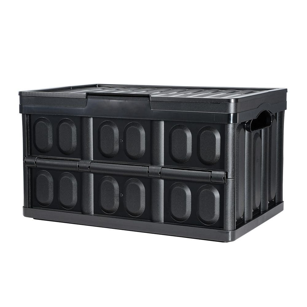SKYSHALO Collapsible Storage Bins with Lids, 45L 3 Packs, Folding ...