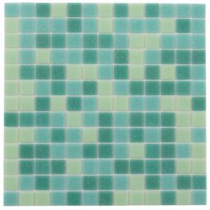 Apollo Tile Celestial 4" x 6" Glossy Kelly Green Glass Mosaic Uniform ...