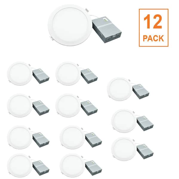HALO HLBSL 6 in. Adjustable CCT Canless Integrated LED Recessed Light ...