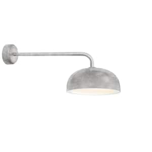 Troy RLM Dome 16 in. Shade 1-Light Galvanized Finish Pendant 5DDM16MGAWT-BC