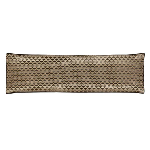 Melbourne Bronze Bronze Polyester Geometric Bolster Decorative Throw ...