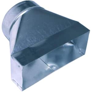 Master Flow 10 in. x 10 in. to 8 in. Universal Register Box RB10X10X8 ...