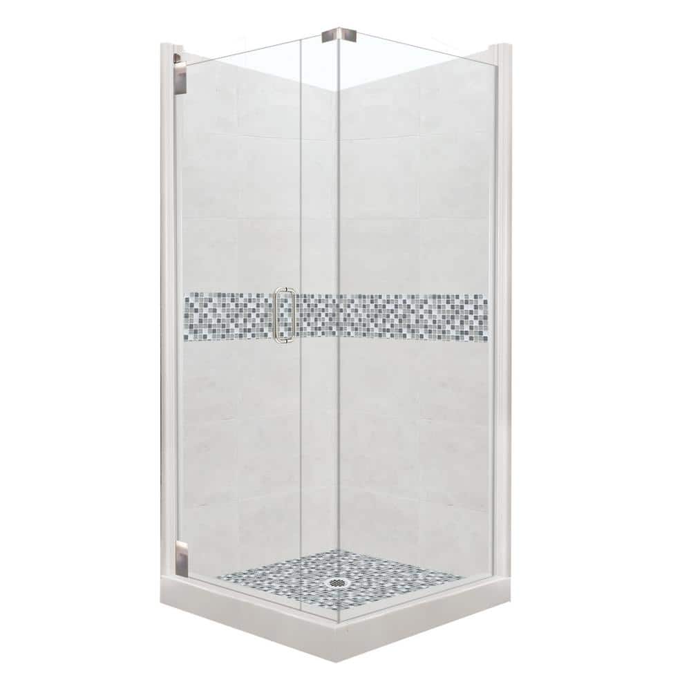 American Bath Factory Del Mar Grand Hinged 36 in. x 36 in. x 80 in ...