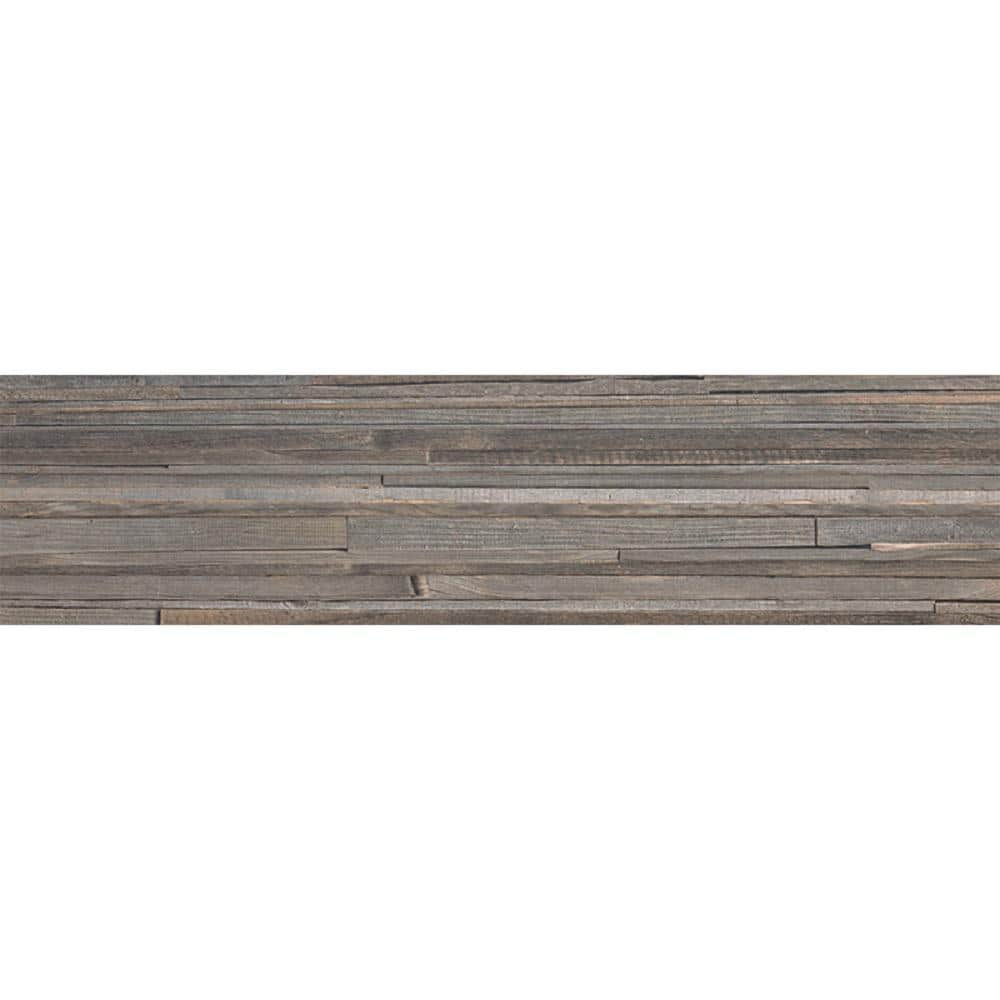 Apollo Tile Harlan 11.8 in. x 47.2 in. Gray Porcelain Matte Wall and ...