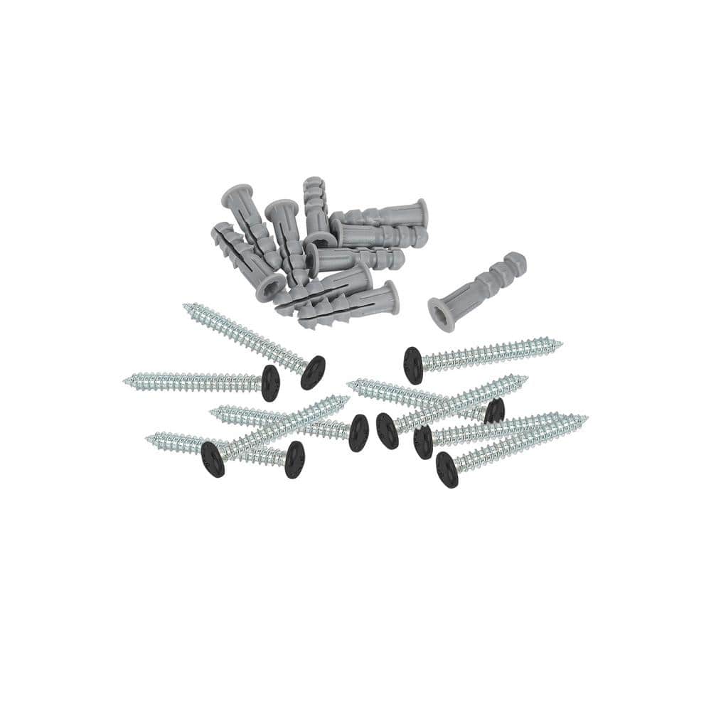 Everbilt BLACK VERTICAL RAIL AND HANG TRACK SCREWS-SHELVING HARDWARE-10 ...