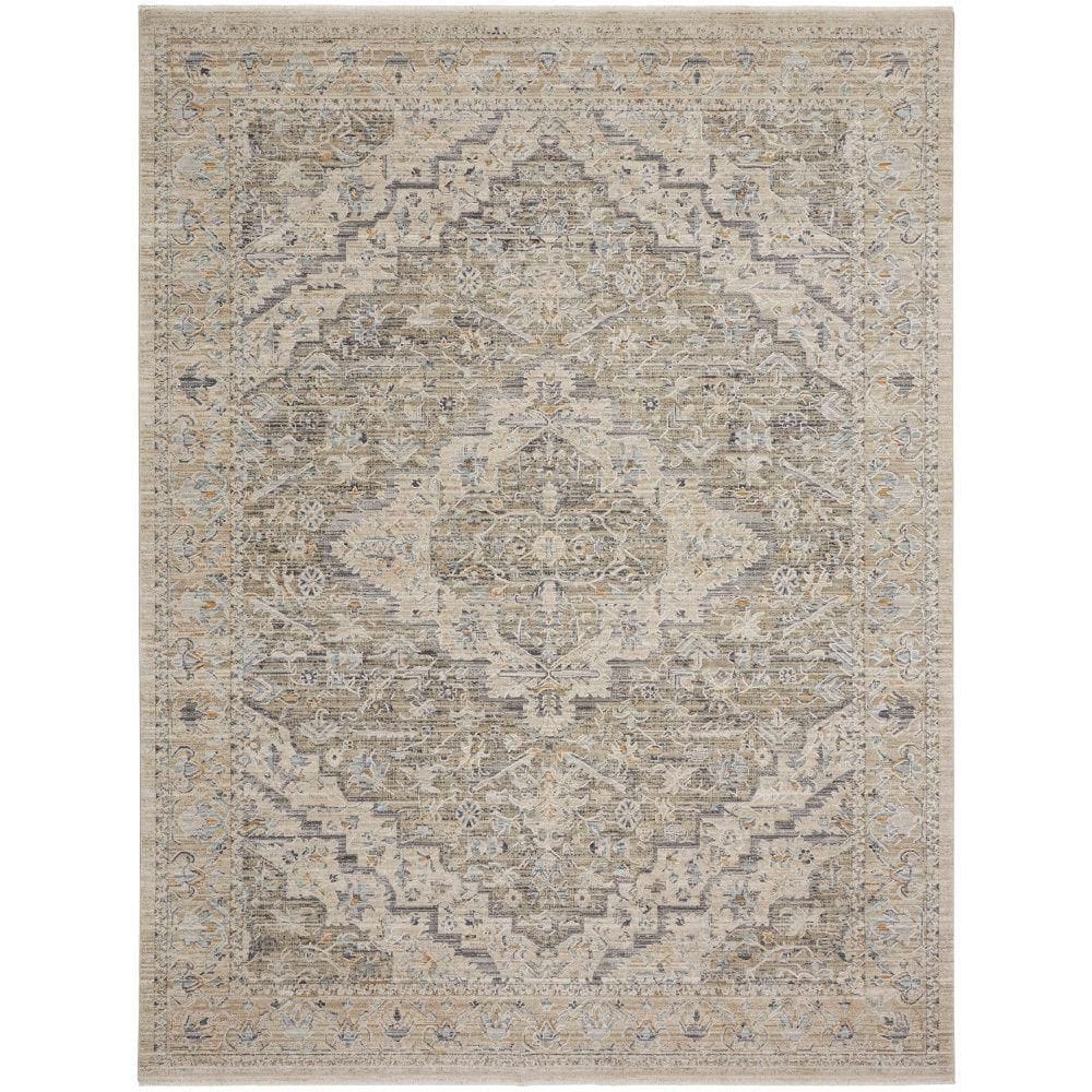 Nourison Lynx Ivory Taupe 8 ft. x 10 ft. All-over design Transitional ...