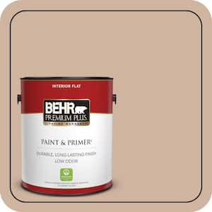 BEHR PREMIUM PLUS 8 oz. #BNC-01 Bauhaus Buff Semi-Gloss Interior ...