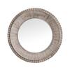 matrix decor 35 in. W x 35 in. H Round Farmhouse Framed Wall Bathroom ...