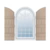 Builders Edge 14 in. W x 89 in. H Vinyl Exterior Arch Top Joined Board ...