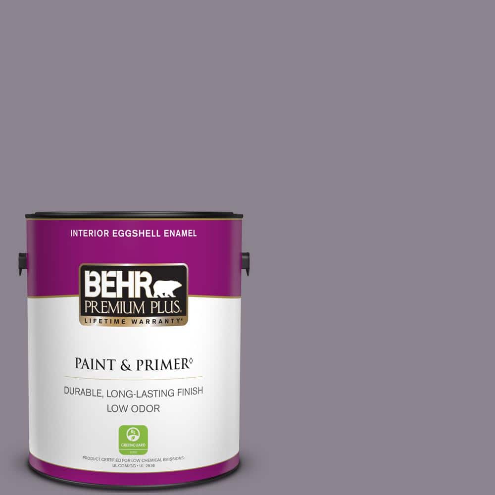 BEHR PREMIUM PLUS 1 gal. #670F-5 Gothic Amethyst Eggshell Enamel Low ...