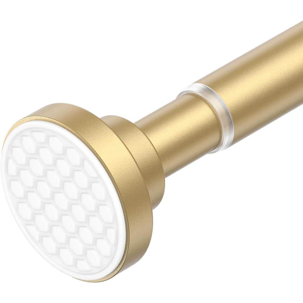 CLAVIE Adjustable Curtain Rod without Drilling Gold HD-ARFS-NH-GD - The ...