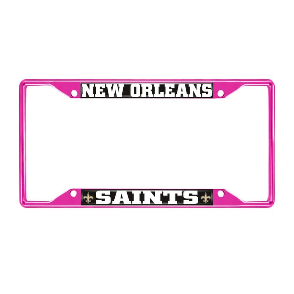 FANMATS Universal Fit NFL - New Orleans Saints License Plate Frame ...