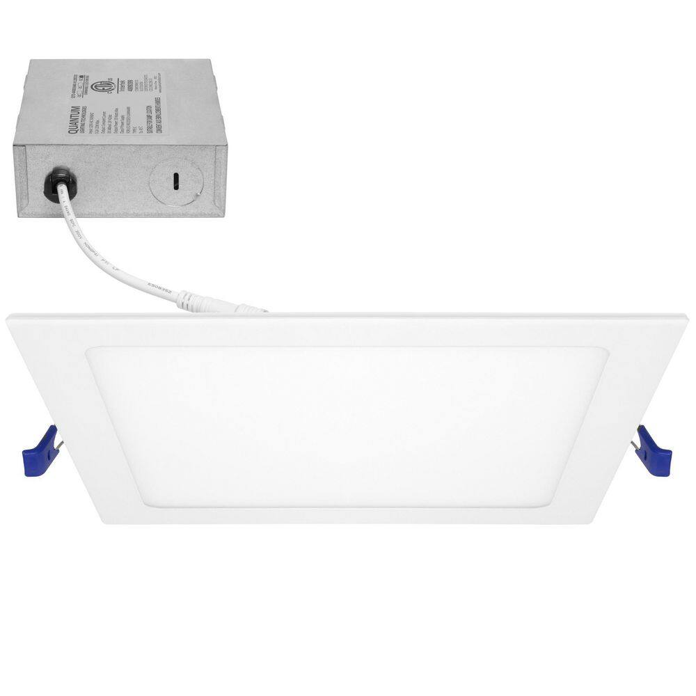 Maxxima 8 In Slim Square Recessed Led Downlight Canless Ic Rated