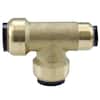 Tectite 3/4 in. x 1/2 in. x 3/4 in. Brass Push-to-Connect Reducer Tee FSBT341234 - The Home Depot