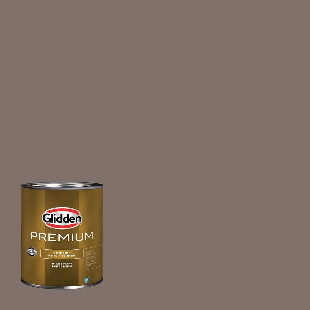 Glidden Premium 1-qt. PPG1018-6 Flipper Satin Exterior Latex Paint ...