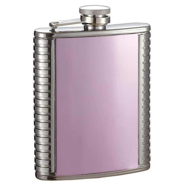 Visol Mika Pink and Stainless Steel Liquor Flask VF6040 - The Home Depot