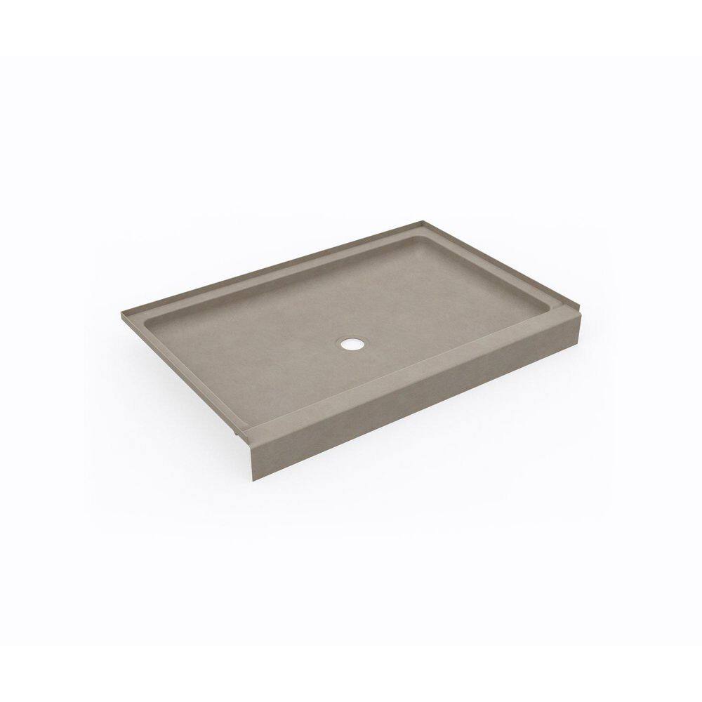 Swan Swanstone 48 in. L x 32 in. W Alcove Shower Pan Base with Center ...