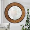 Home Decorators Collection Medium Round Farmhouse Accent Mirror with ...
