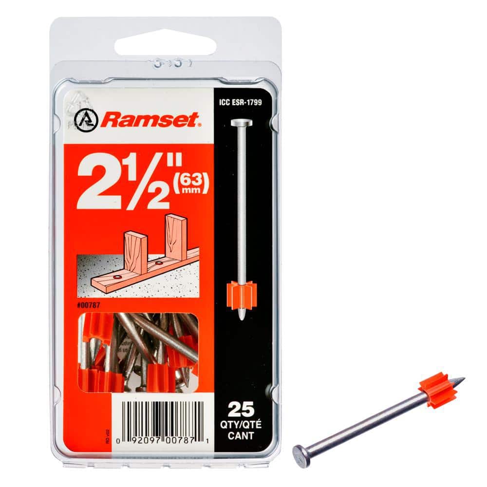 Ramset 2-1/2 in. Drive Pins (25-Pack) 00787 - The Home Depot