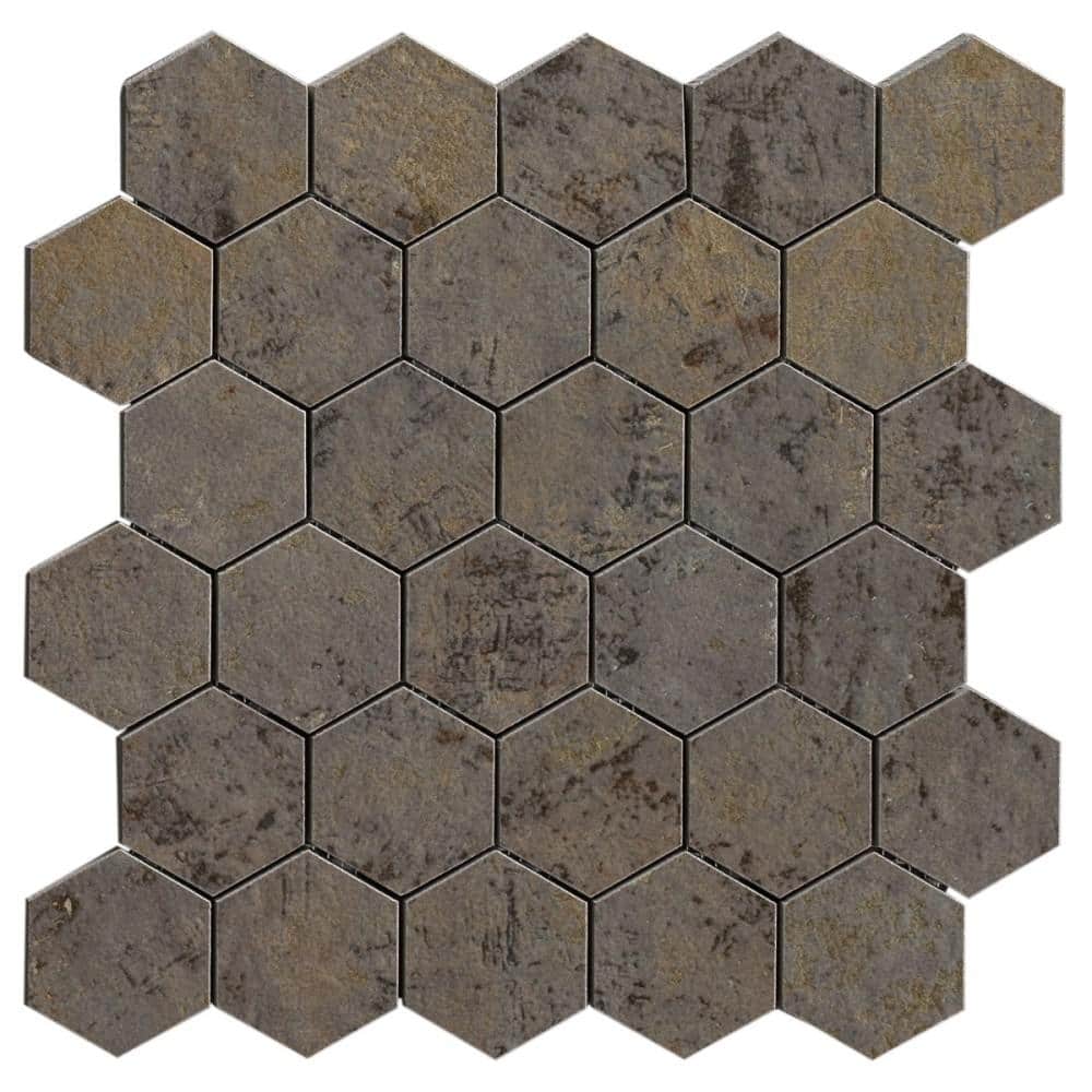 Ivy Hill Tile Mantis Copper 6 in. x 0.35 in. Matte Porcelain Floor and ...