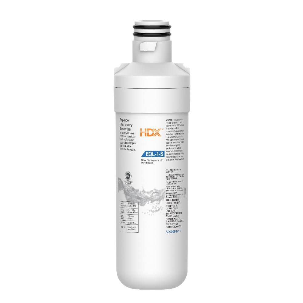 HDX HDX EQL-1-S Standard Refrigerator Water Filter Replacement For LG ...