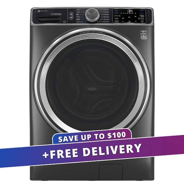 GE Profile 5.5 cu. ft. Capacity Front Load Washer in Carbon Graphite w ...