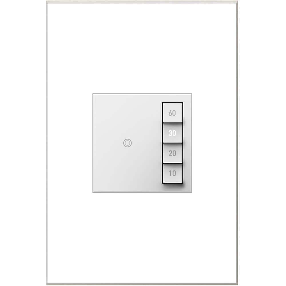 Legrand adorne Sensa 15 Amp 60, 40, 20, 10 Minute Single-Pole/3-Way ...