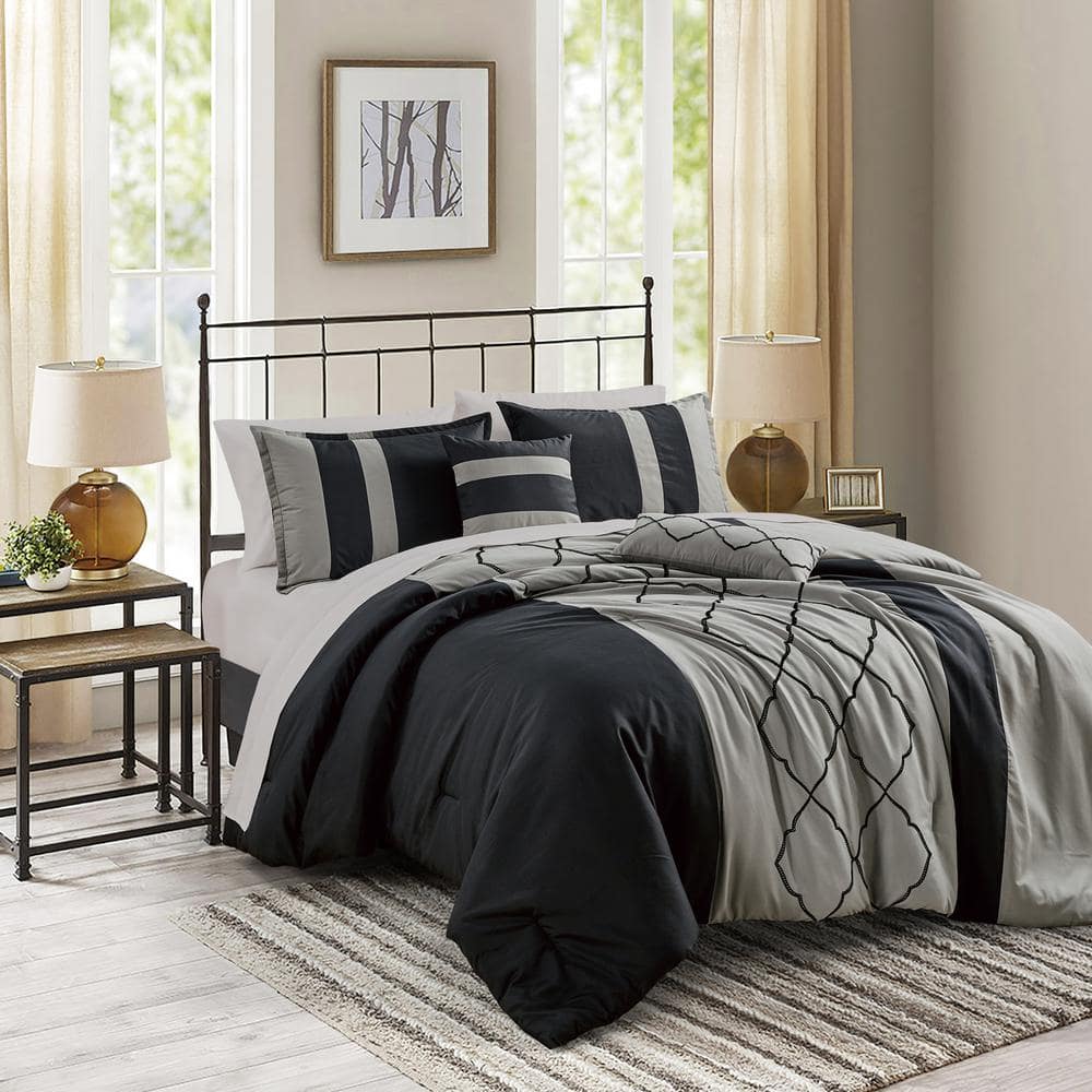 Shatex 9-Piece All Season Bedding CK Size Comforter Set Ultra Soft ...