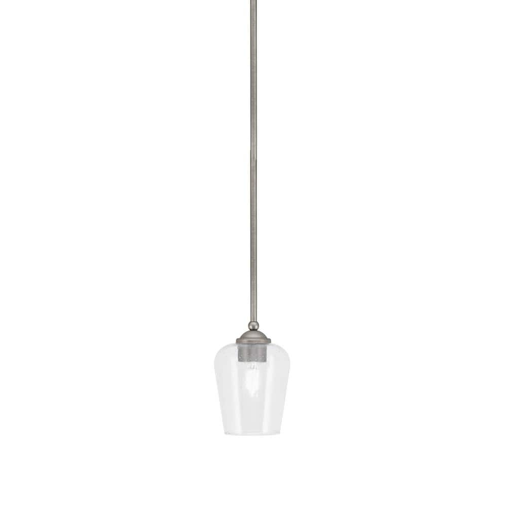 Clevelend 100-Watt 1Light Graphite Pendant Mini Pendant Light Light ...