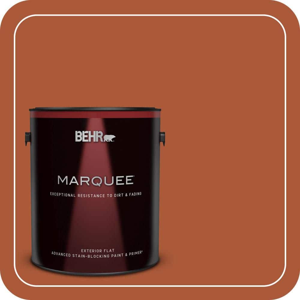 BEHR MARQUEE 1 gal. #S-H-220 Summer Heat Flat Exterior Paint & Primer ...