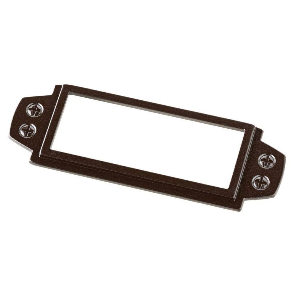 Young House Love 3-3/4 in. Vintage Inspired Cocoa Bronze Metal Label ...