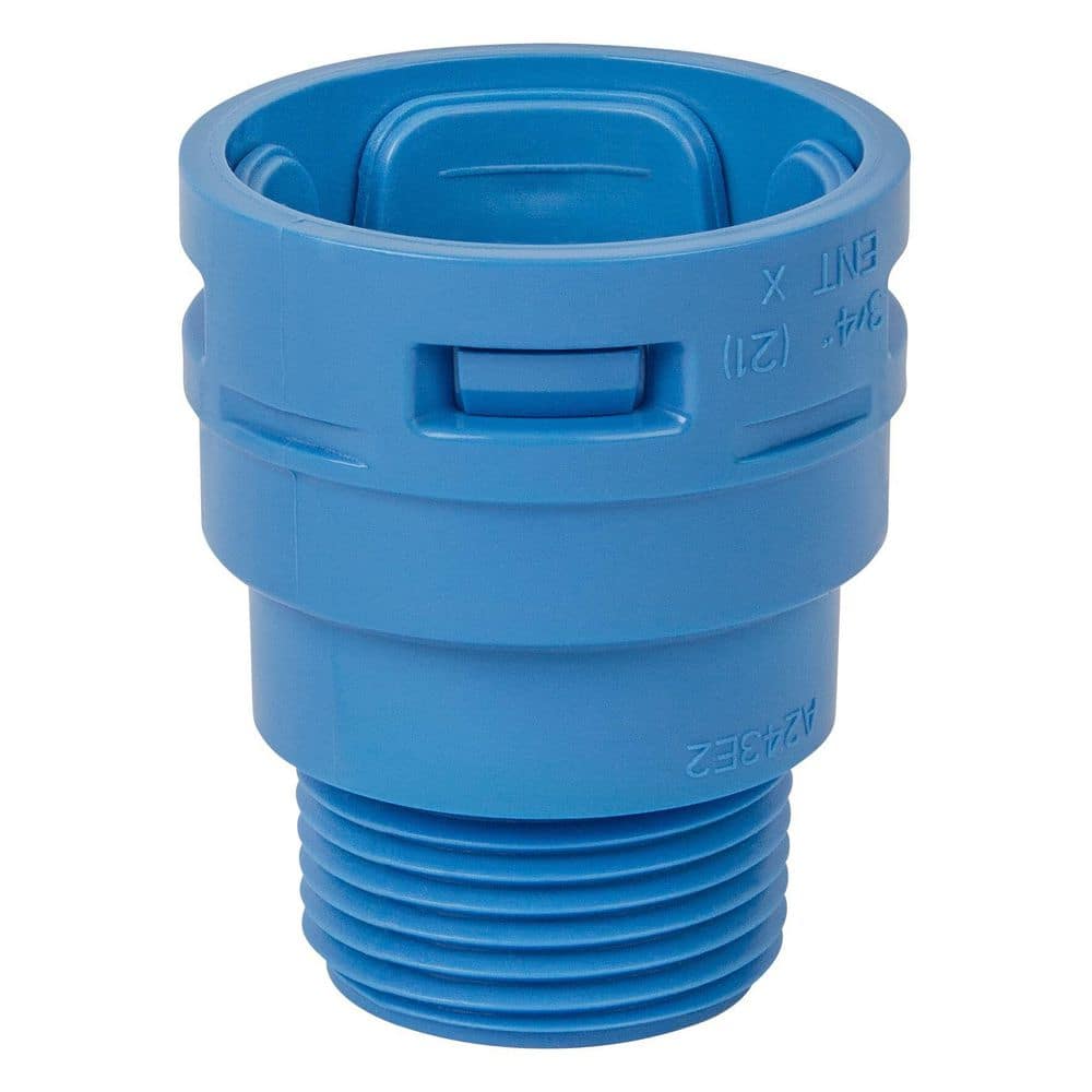 Carlon 3/4 in. Polycarbonate ENT 2-Piece Threaded Adapter A243E2-10R ...