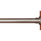 RoomDividersNow 120 in. - 150 in. Premium Tension Curtain Rod in Black ...