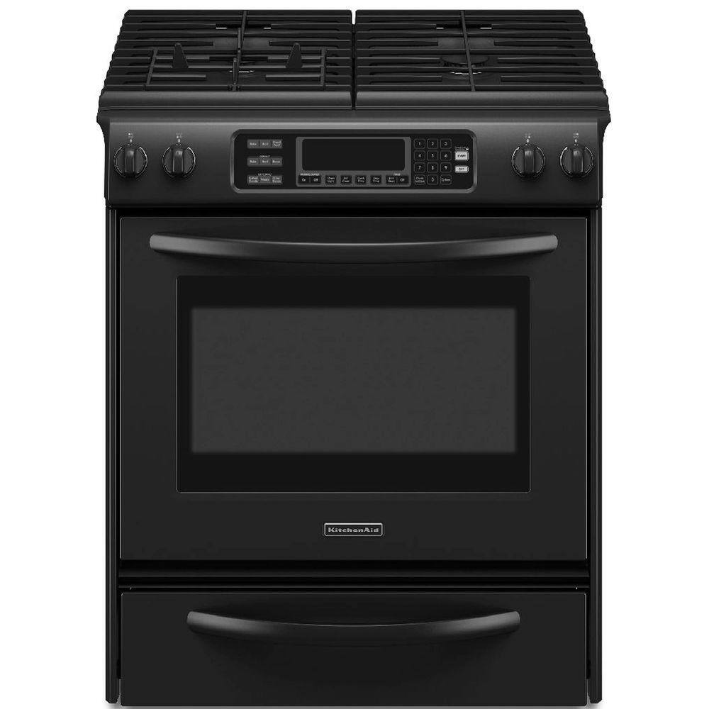 KitchenAid Architect Series II 4.1 cu. ft. Slide-In Gas Range with Self ...