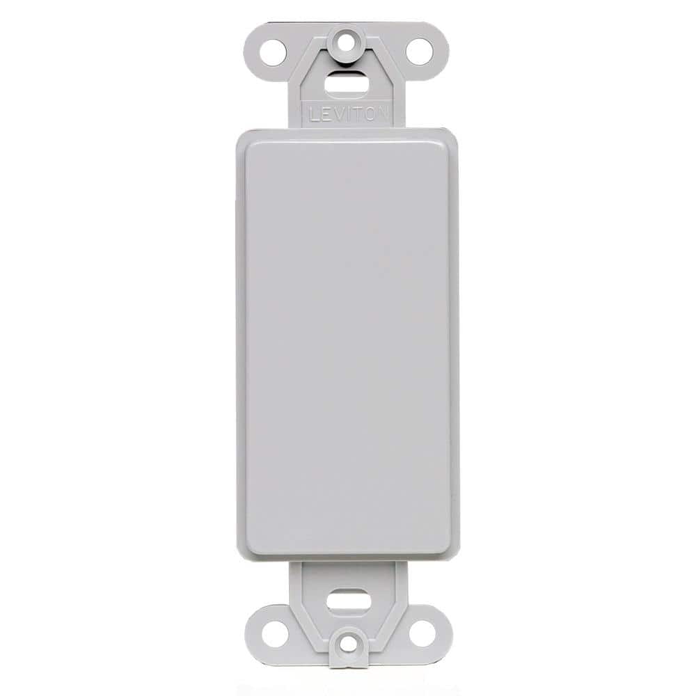 Leviton Decora 1-Gang Gray Nylon Wall Plate Adapter Insert (1-Pack ...