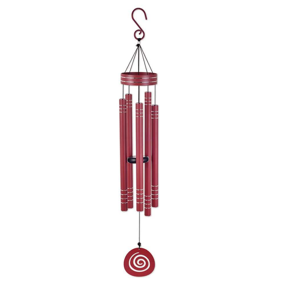 Maypex Sunset Vista Design 41 in. Aluminum Heavy Tone Wind Chime, Red ...