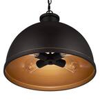 Hampton Bay Tallulah 4-Light Oil Rubbed Bronze Pendant Hanging Light, Dome Kitchen Pendant ...