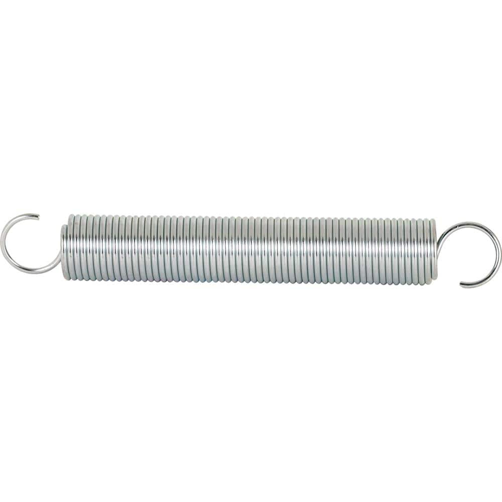 Everbilt Extension Spring, Spring Steel Const, Nickel-Plated Finish ...
