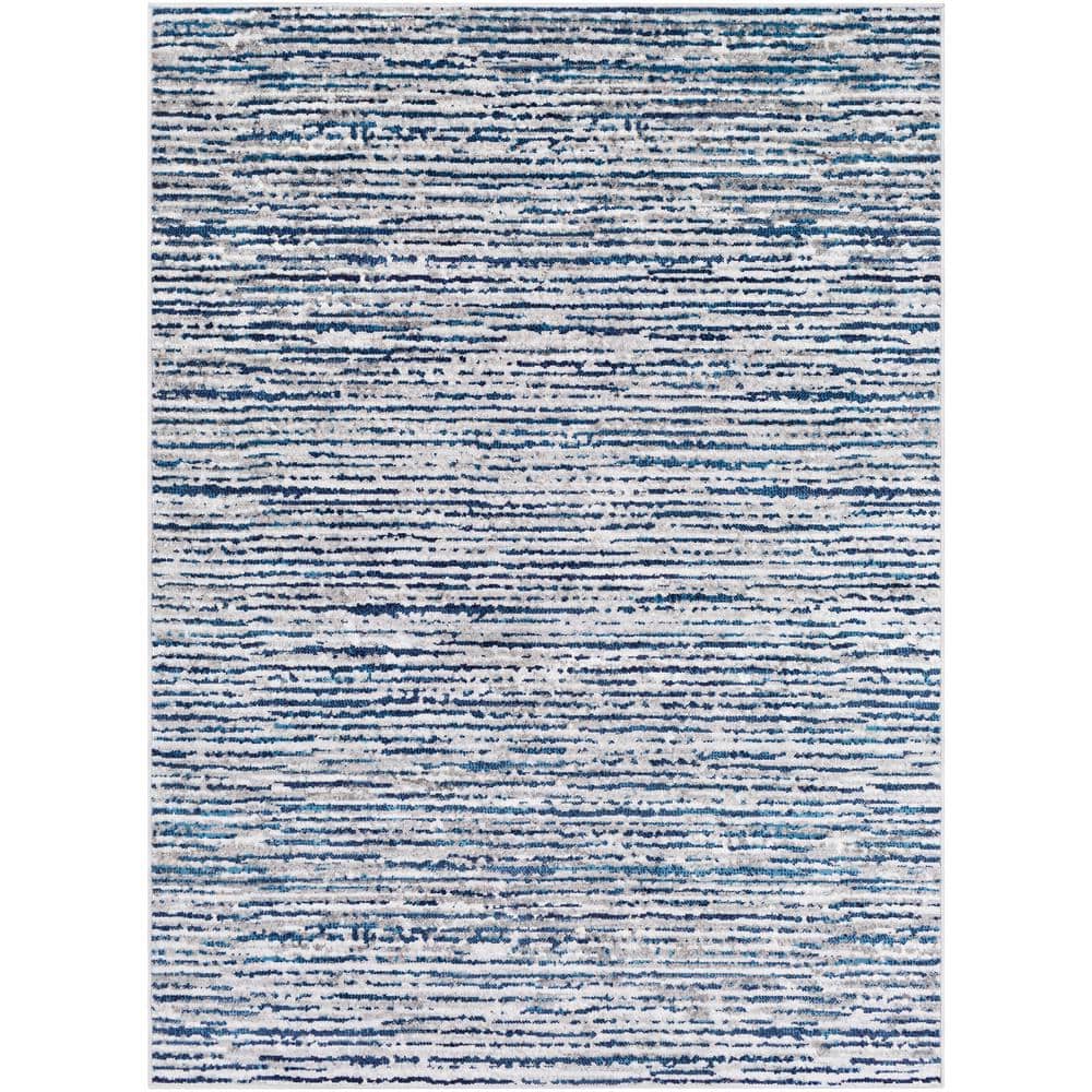 Livabliss Havana Navy 7 ft. 10 in. x 10 ft. 3 in. Solid Area Rug ...