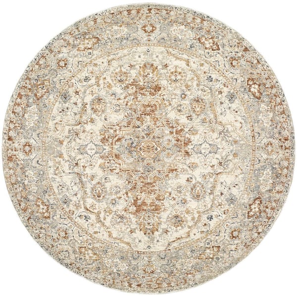 Livabliss Poem Beige Traditional Oriental 6 ft. 7 in. x 6 ft. 7 in ...