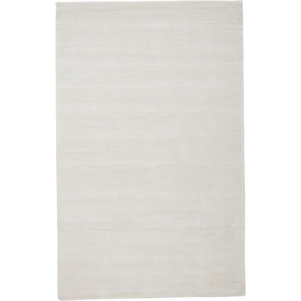 HomeRoots 2 ft. x 3 ft. White Solid Color Area Rug 2000511366 - The ...