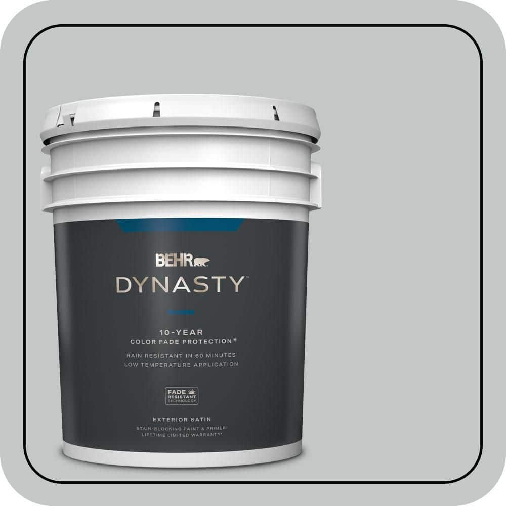 BEHR DYNASTY 5 gal. #N450-2 Zero Gravity Satin Enamel Exterior Stain ...