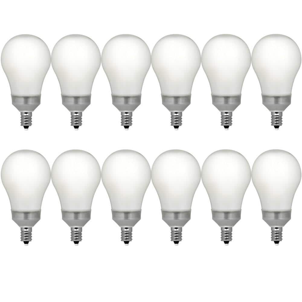 Feit Electric 60-Watt Equivalent A15 Candelabra Dimmable CEC White ...