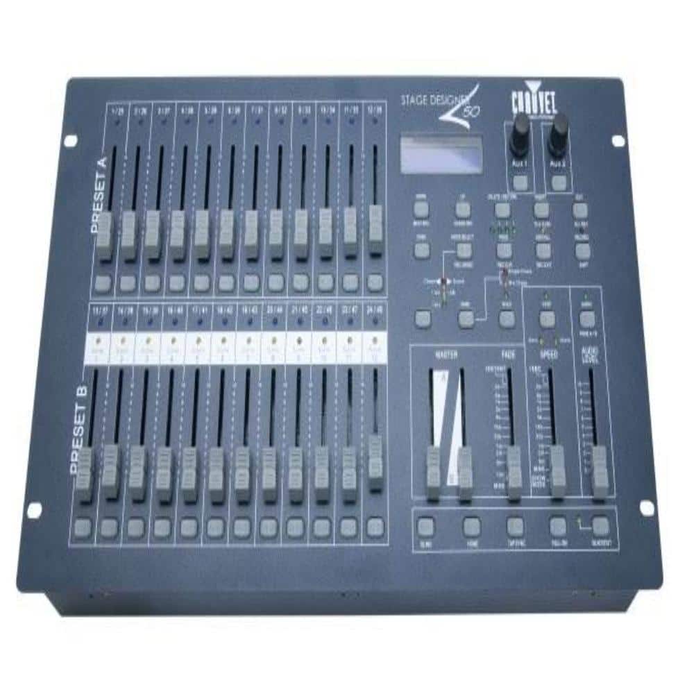 Stage Designer 50-48 Channel DMX-512 Dimming Console/Light Controller ...