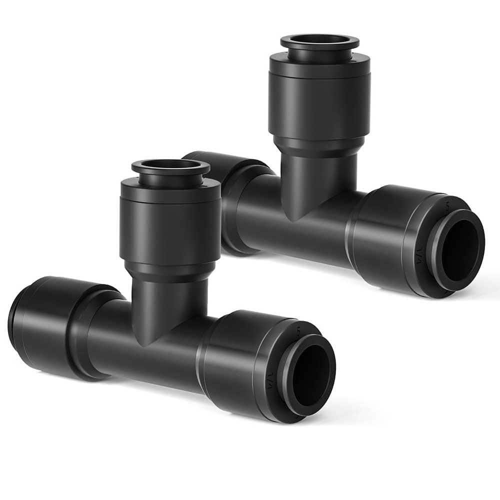 Oyezvary 15-Pack Quick Connect 1/4 in. Drip Irrigation Tee Fittings ...