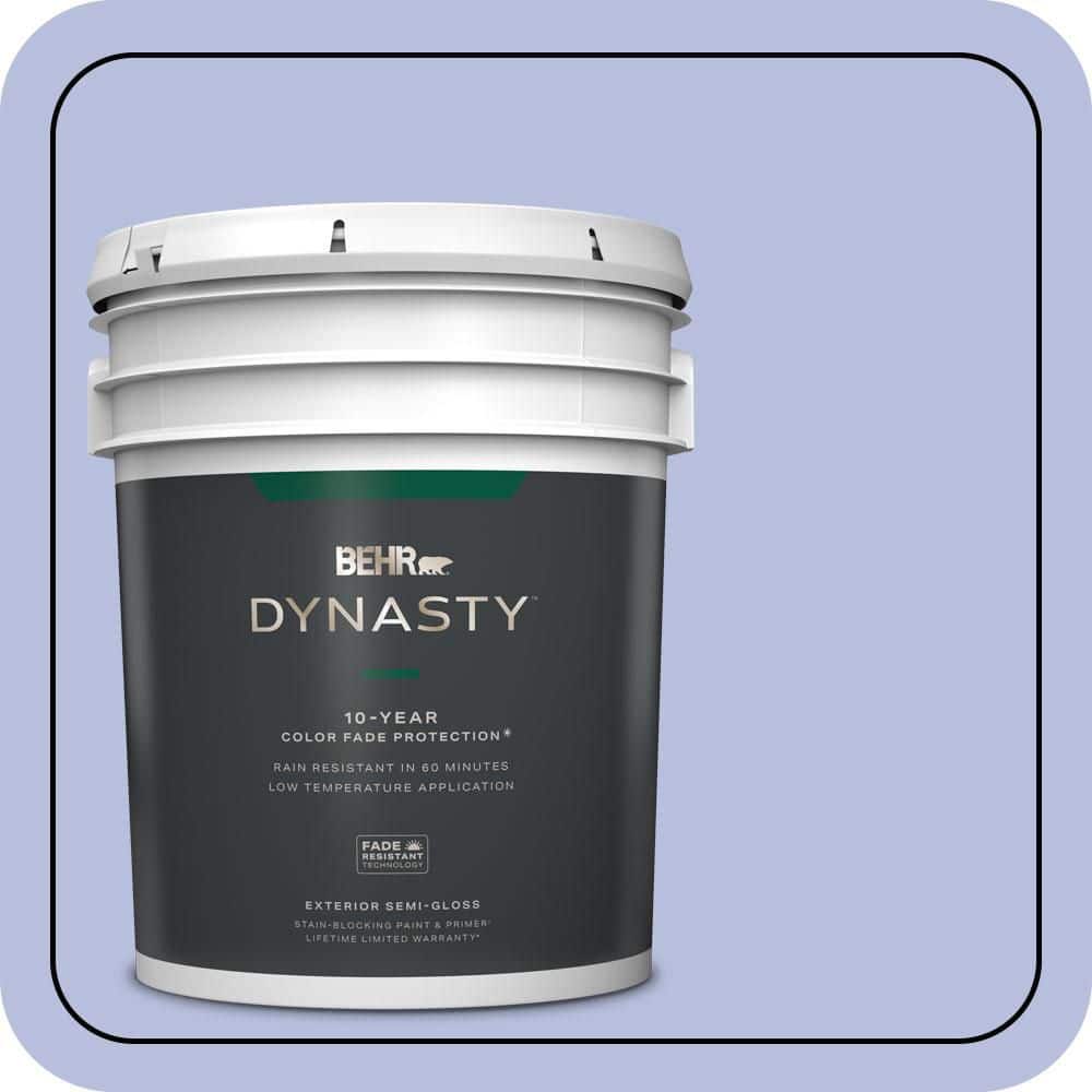 BEHR DYNASTY 5 gal. #MQ4-31 Stardust Evening Semi-Gloss Exterior Stain ...