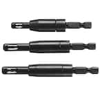 Bosch 1 4 in. Steel Clic Change Self Centering Drill Bit Set 3 Piece CC2430 The Home Depot