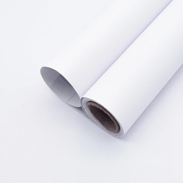 Bright White Matte Solid Color Contact Paper Peel and Stick Wallpaper ...